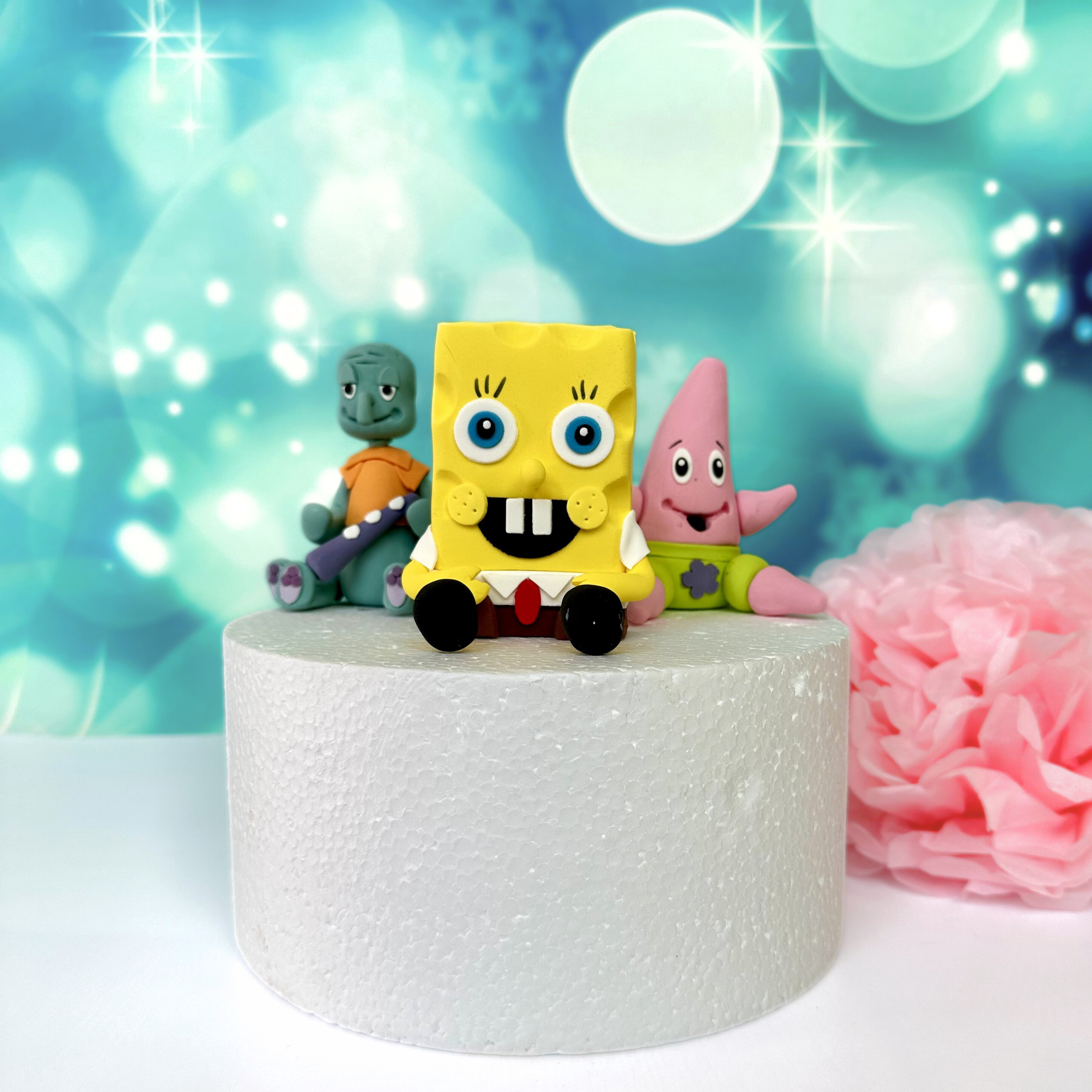 Tortenfigurenset Spongebob Schwammkopf mit Freunde